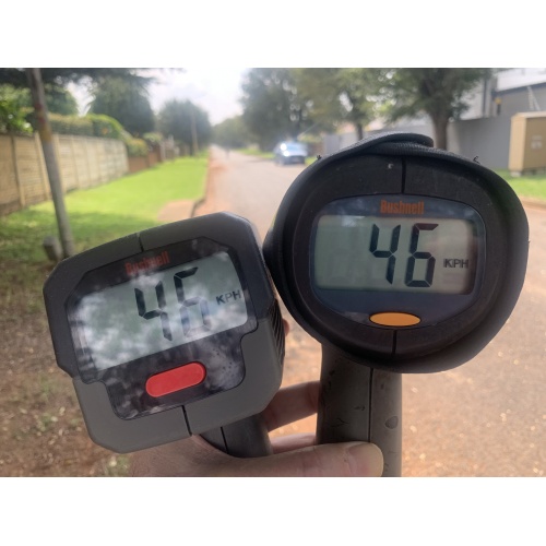 Speed gun K-band calibration and accuracy verification